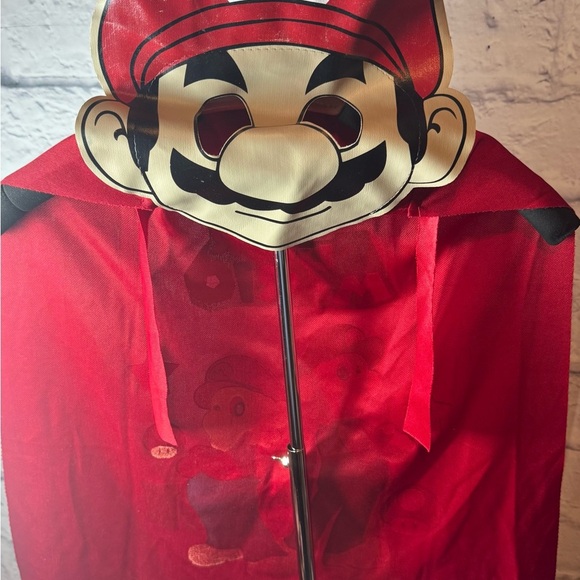 Costumes | Vintage Super Mario Red Character Costume With Mask And Cape ...